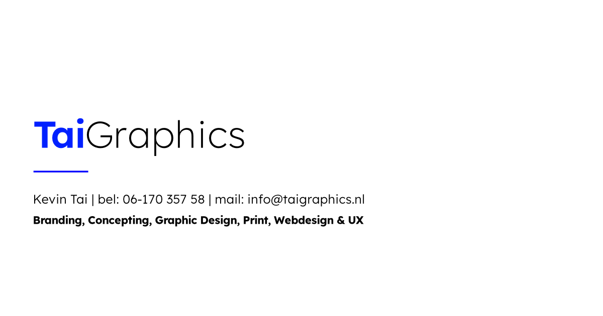 TaiGraphics - UX/UI Designer, Visual Design, Branding & Front-end